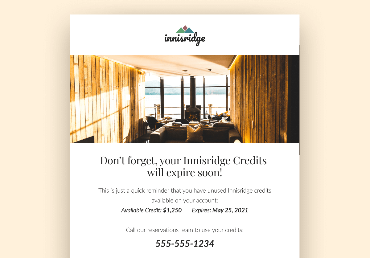 Automated Guest Credit Notifications